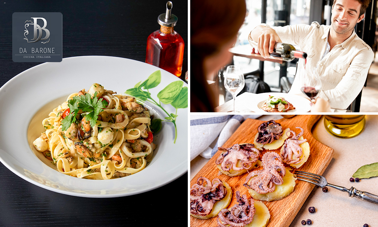 Da Barone, Italiaanse 2- of 3-gangen keuzelunch bespaar 42% in Kempen ...